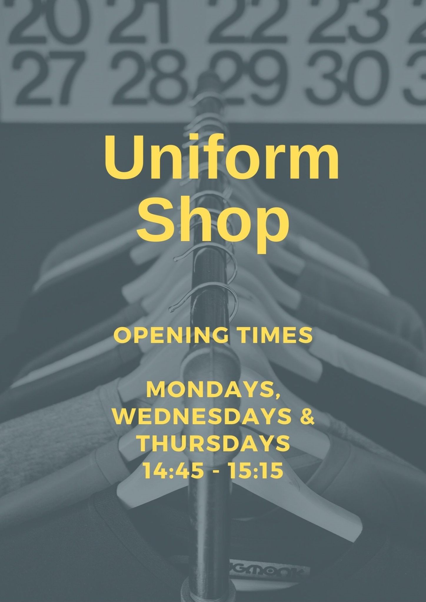 Uniform Shop - Closing Times - Bergvliet High School